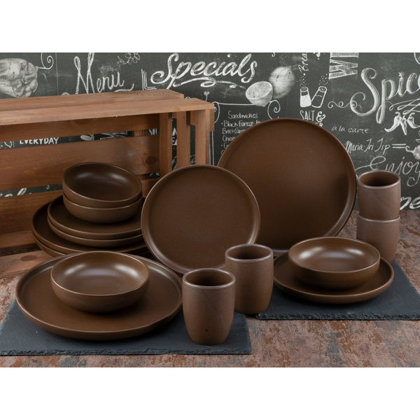 Creatable Uno 16 Piece Stoneware Dinnerware Set - Service for 4 | Wayfair.co.uk